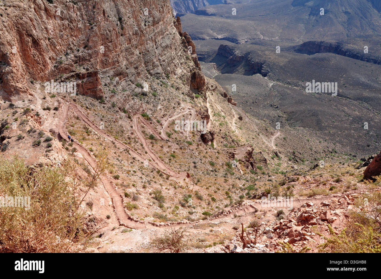 Grand Canyon National Park: S Kaibab Trail: Red & Whites 0599 Stock ...