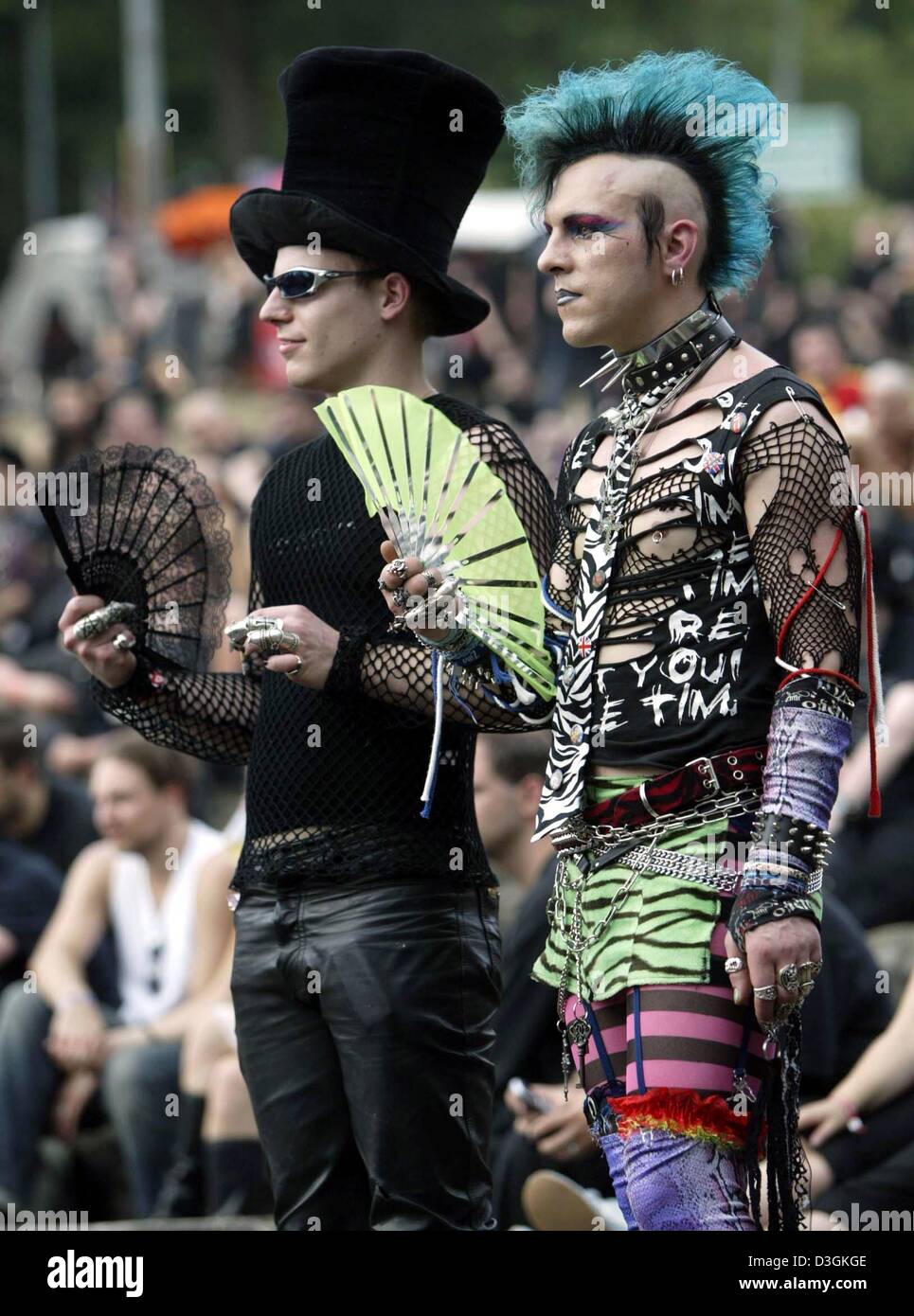 Arts culture entertainment ace music gothic punk colourful hair ...