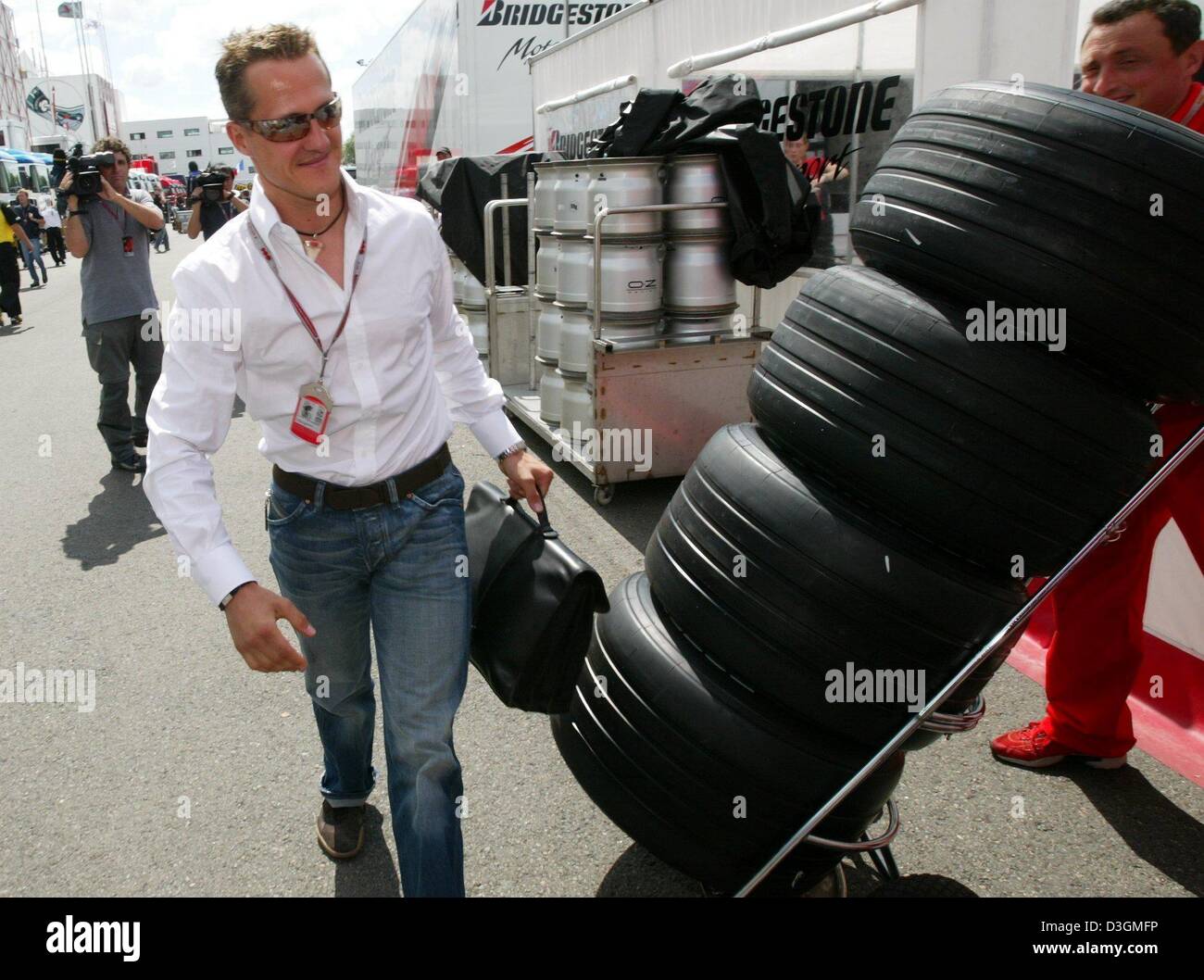 (dpa) - German formula one champion Michael Schumacher of Ferrari ...