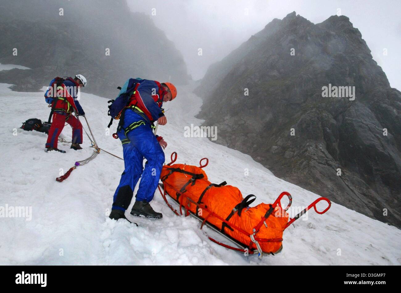 Mountain Rescue Stretcher Snow High Resolution Stock Photography and ...