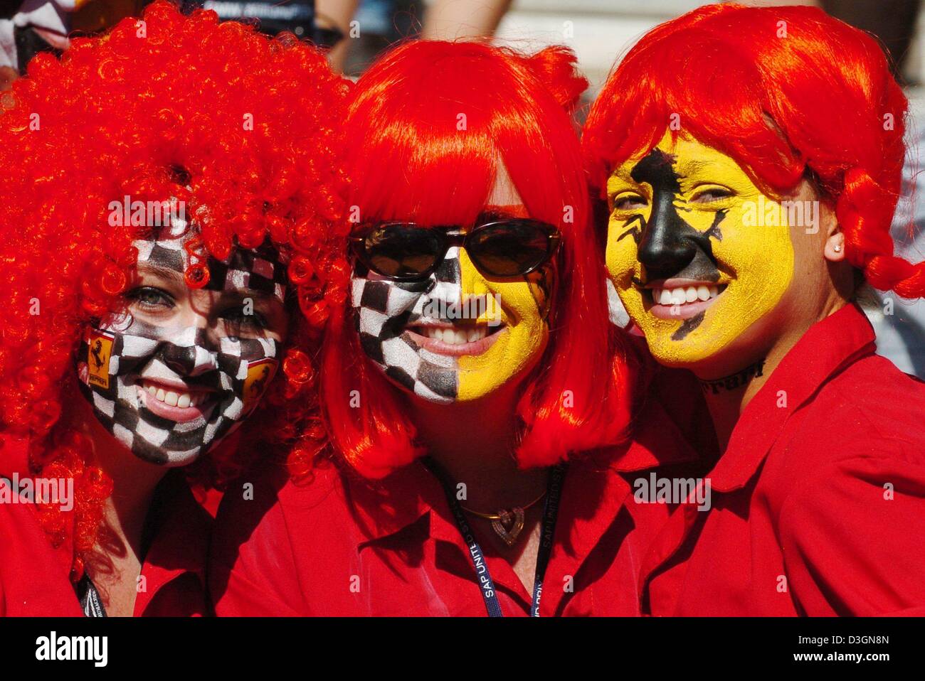 Sports spo motor racing dressed up fans ferrari formula one formula 1 ...