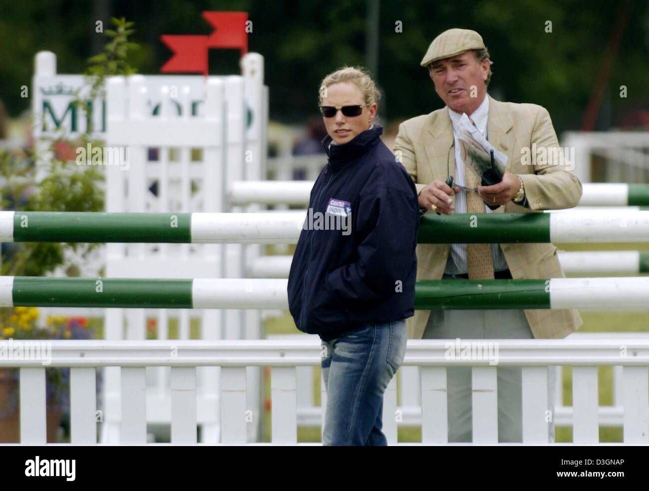 Princess anne with her daughter zara phillips hi-res stock photography ...