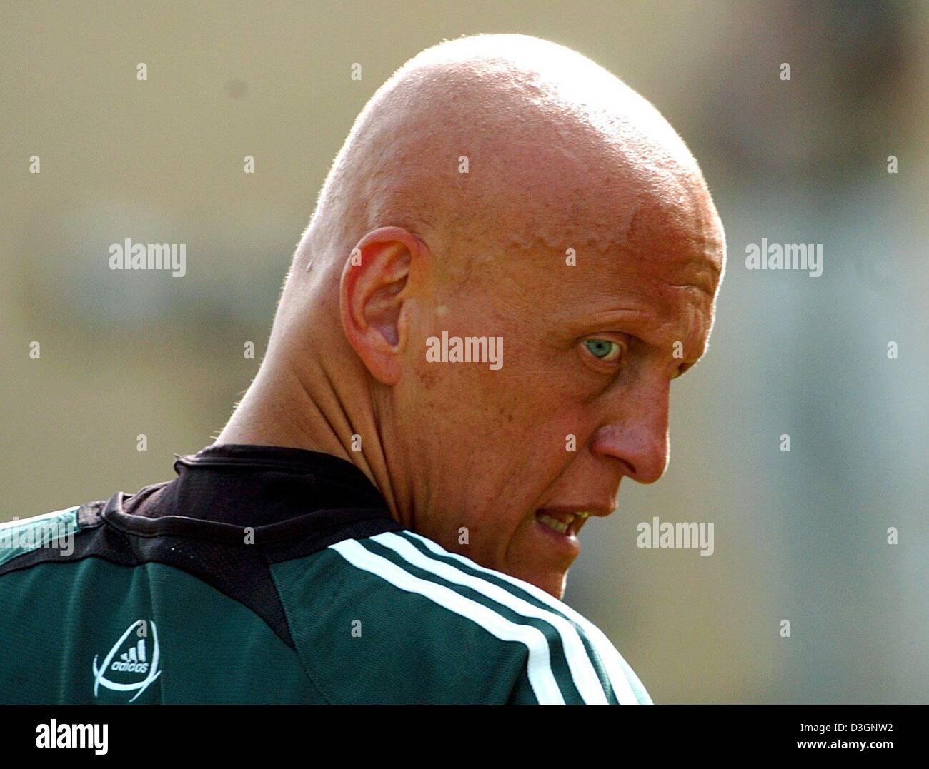 (dpa) - Italian UEFA referee Pierluigi Collina looks over his shoulder ...