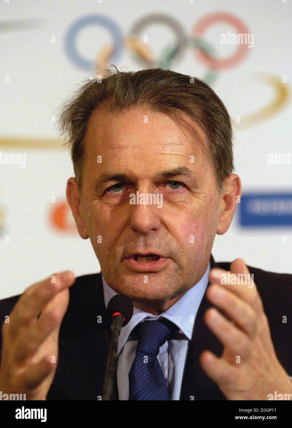 (dpa) Jacques Rogge, the president of the International Olympic ...
