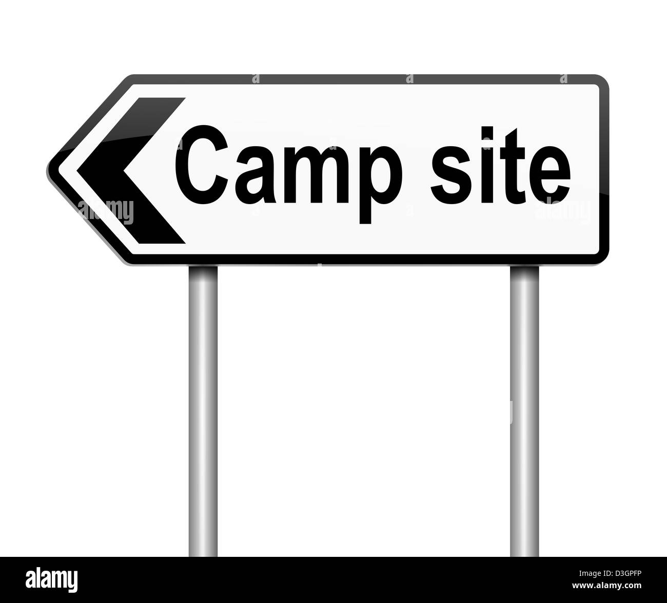 Camping site sign Stock Photo - Alamy