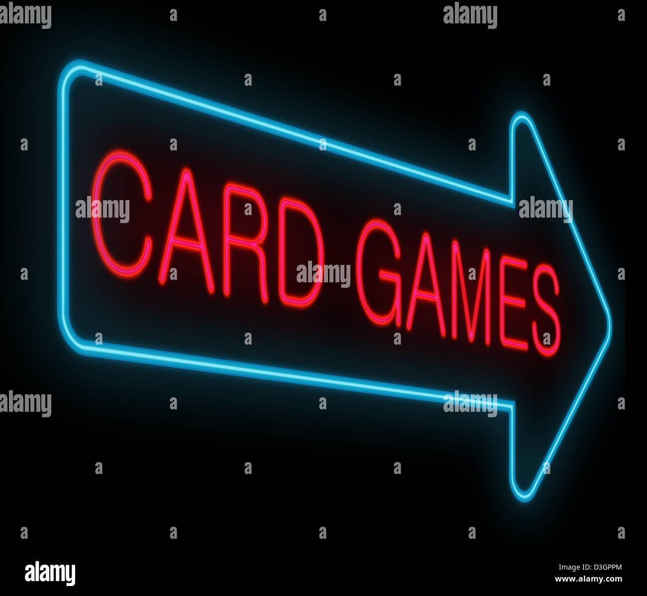 Card games sign Stock Photo - Alamy