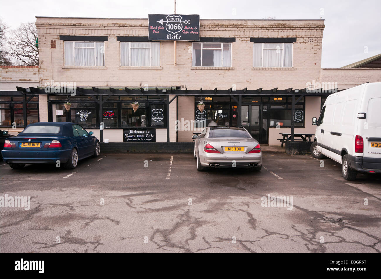 Exterior Of The 1066 Route Cafe On The A21 at Johns Cross Near ...