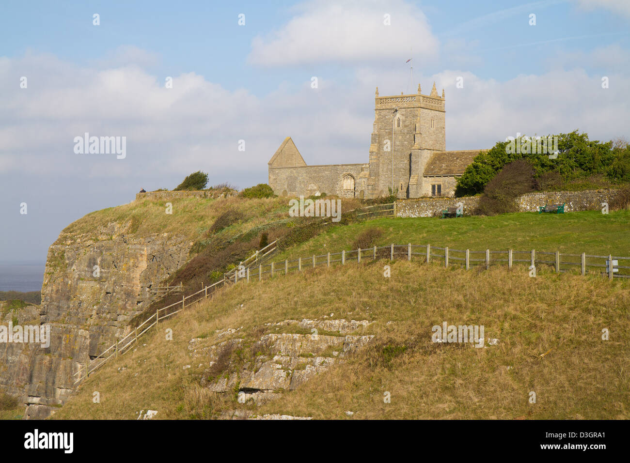 Norman Church of St Nicholas Uphill Weston-super-mare Somerset Stock ...