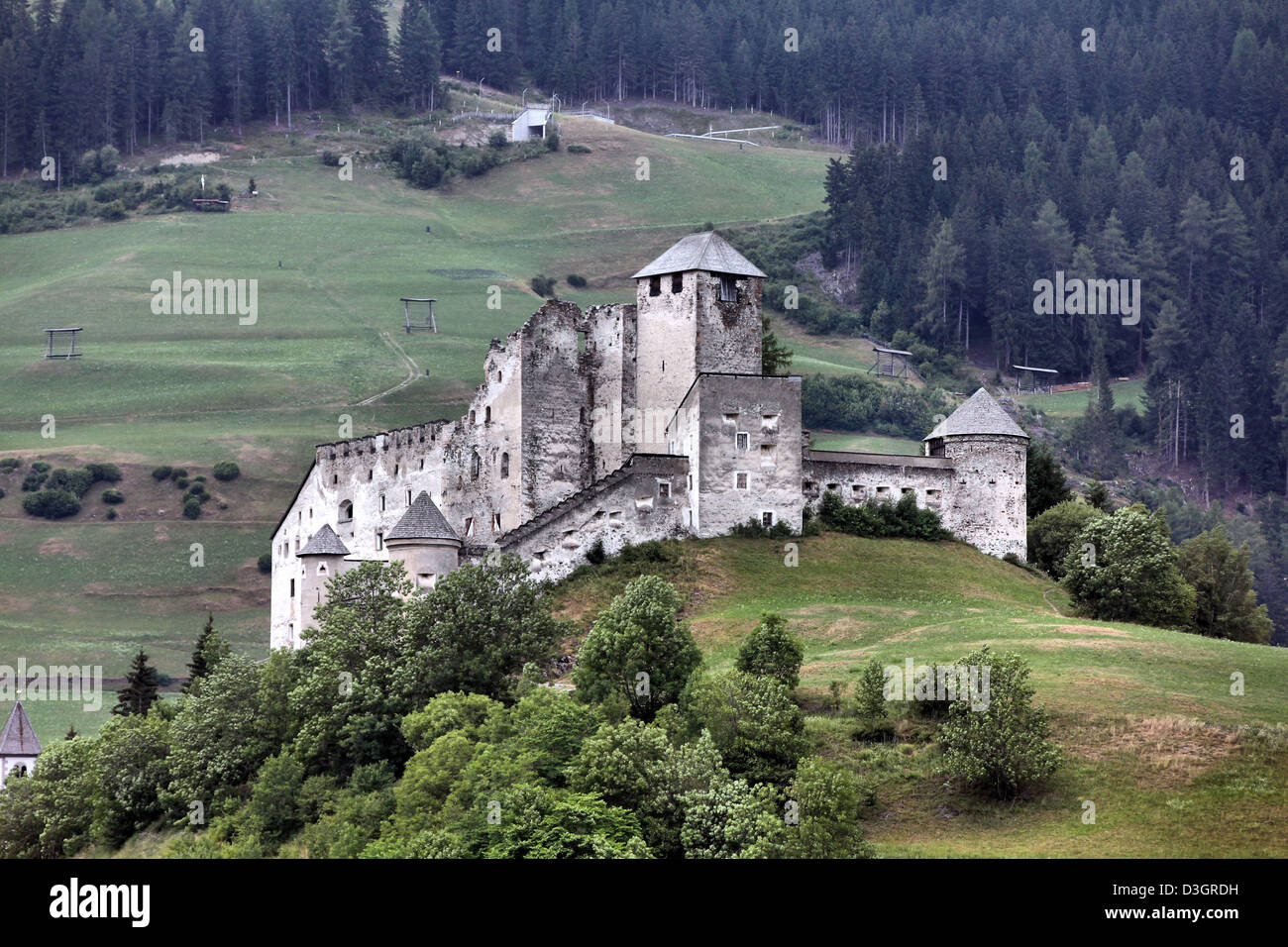 Tyrol, Austria. Heinfels castle in Pustertal valley Stock Photo - Alamy