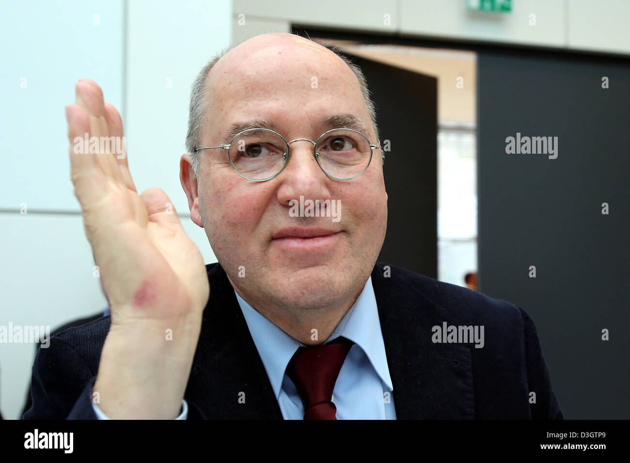 The Left parliamentary party leader, Gregor Gysi, is pictured at the ...