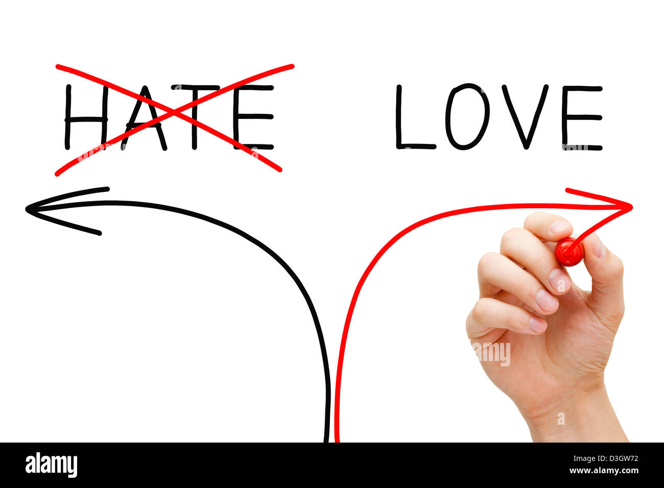 Love Vs Hate Drawing