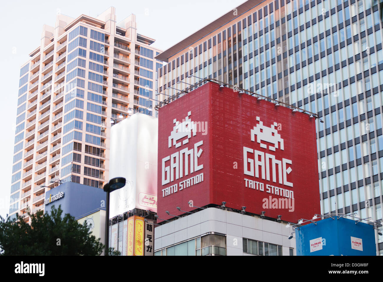 Tokyo, Japan: Akihabara district: Taito video game trademark building ...