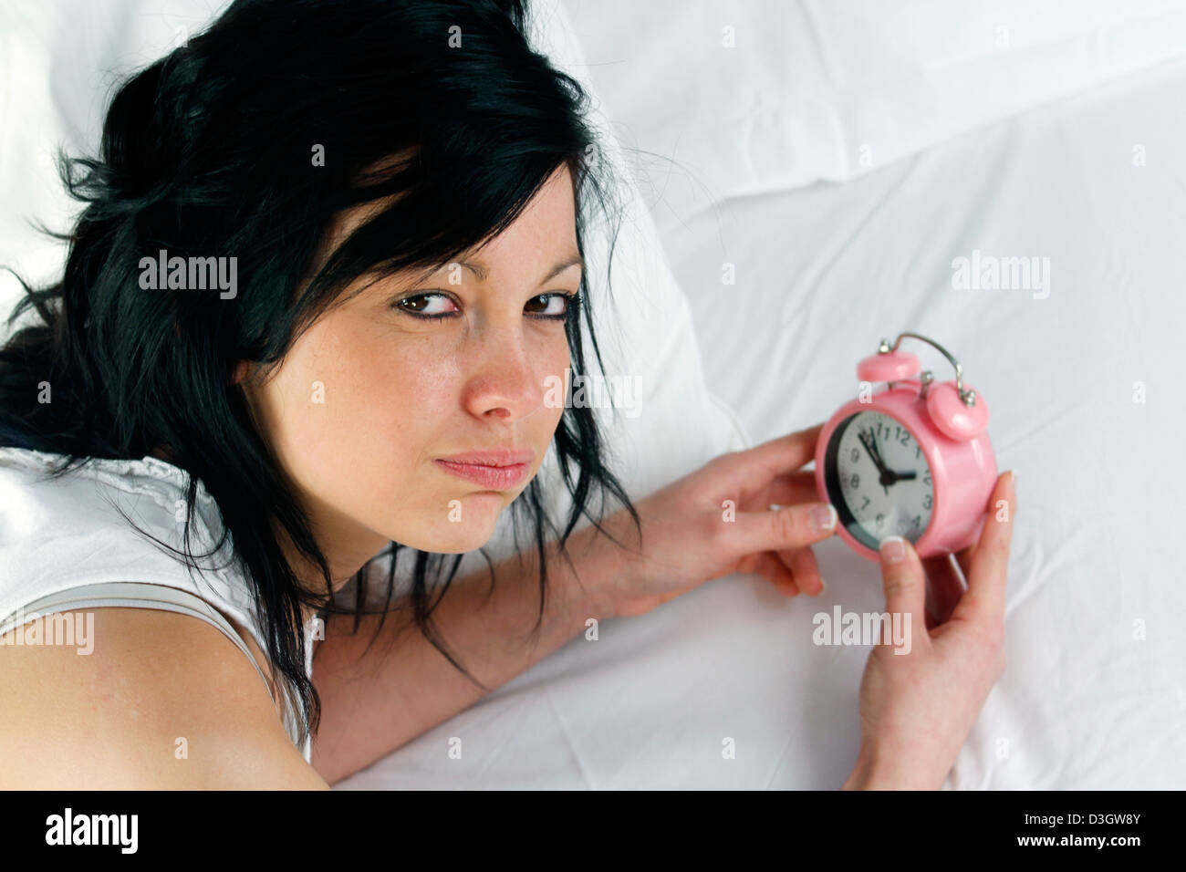 WOMAN WITH INSOMNIA Stock Photo - Alamy