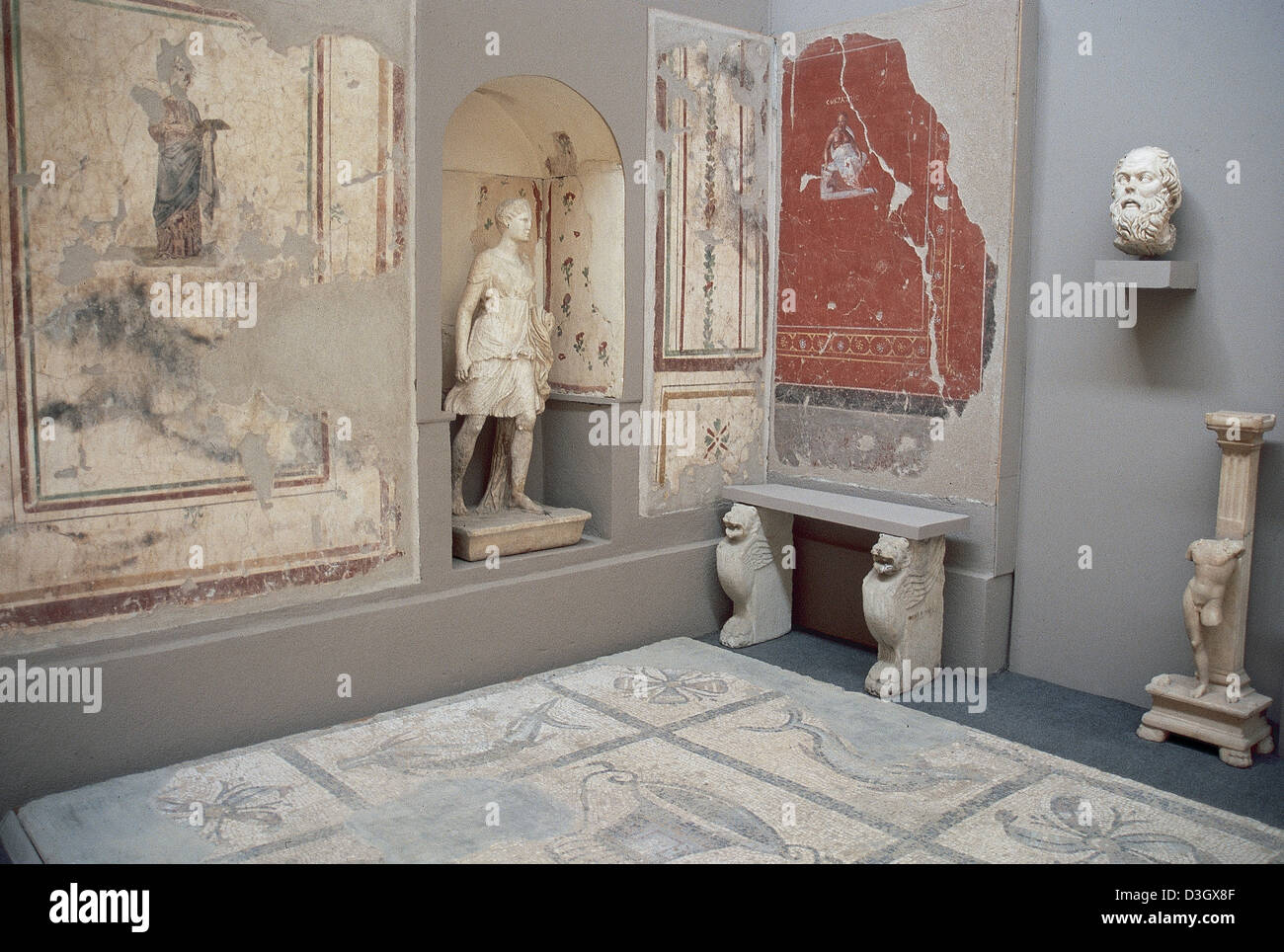 Reconstruction of the House of Socrates (469-399 BC), Greek philosopher ...