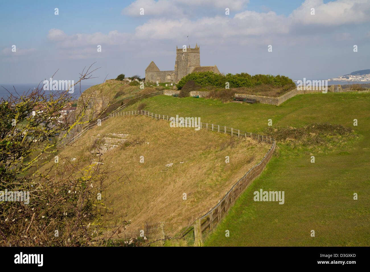 Norman Church of St Nicholas Uphill Weston-super-mare Somerset Stock ...