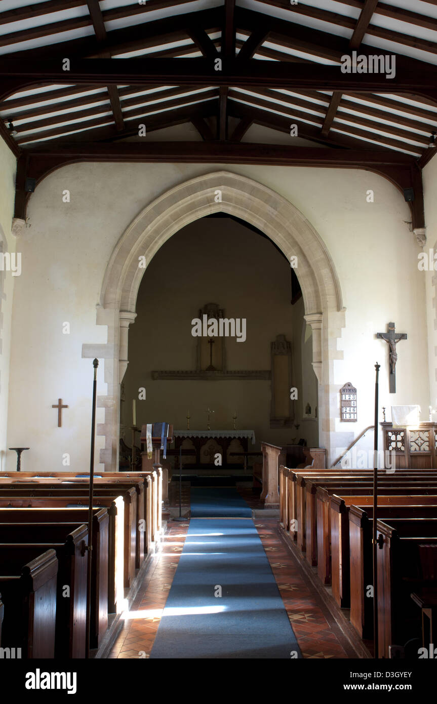 St. Andrew`s Church, Cold Aston, Gloucestershire, England, UK Stock ...