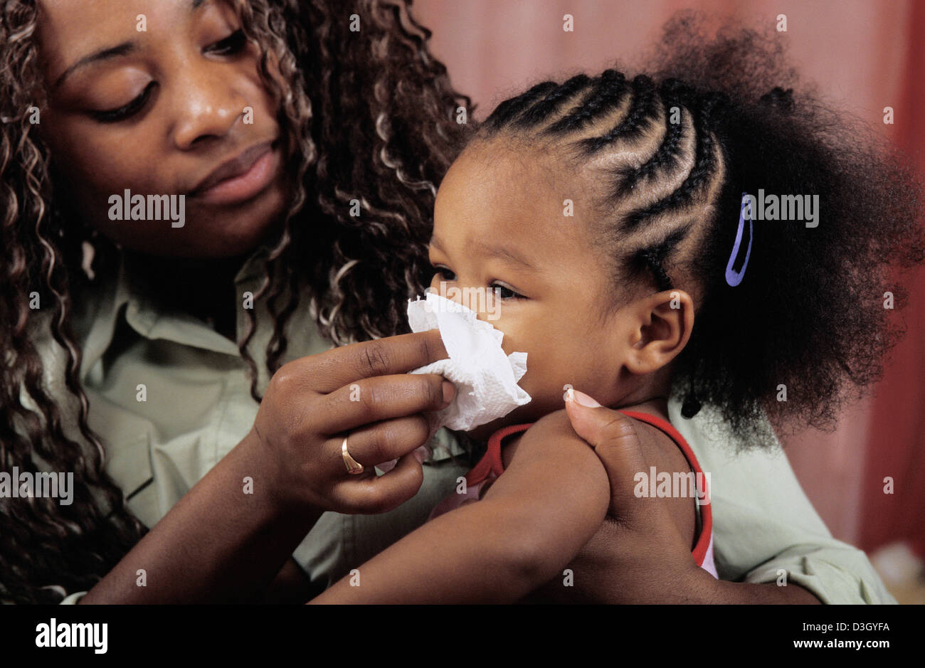 CHILD WITH RHINITIS Stock Photo - Alamy