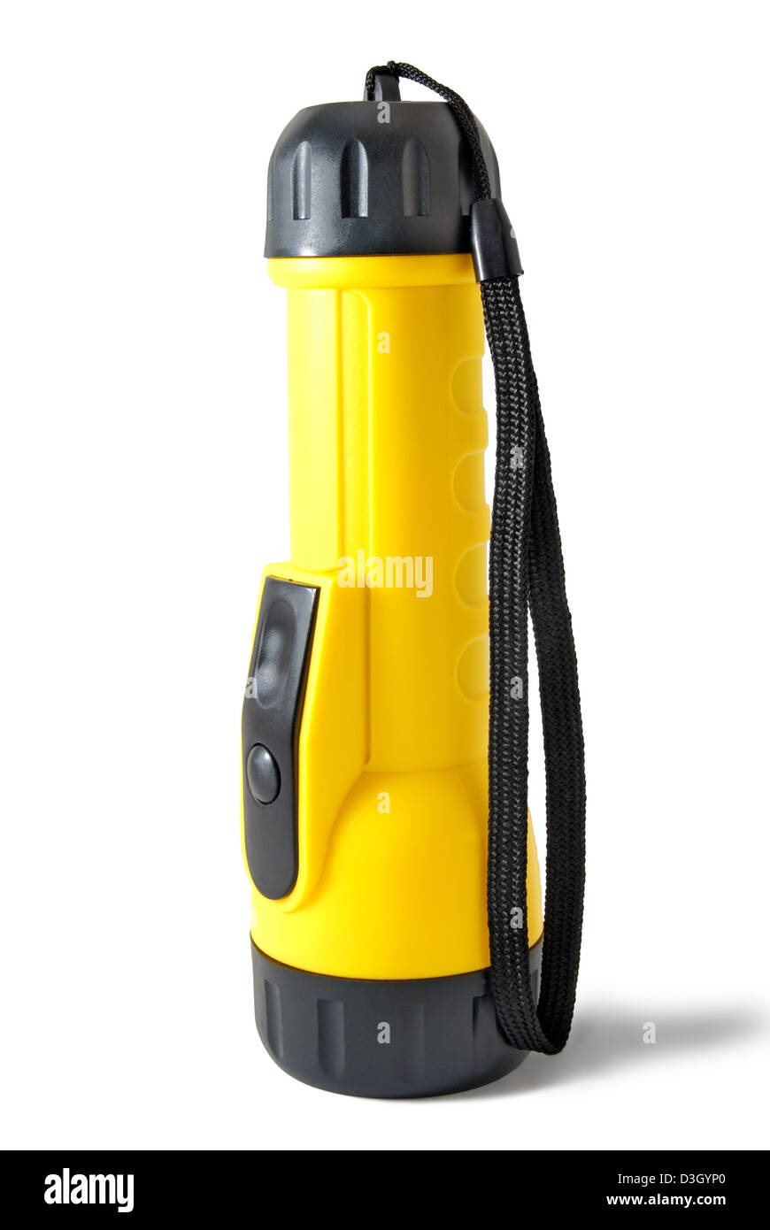 The electric torch stands on a white background Stock Photo - Alamy