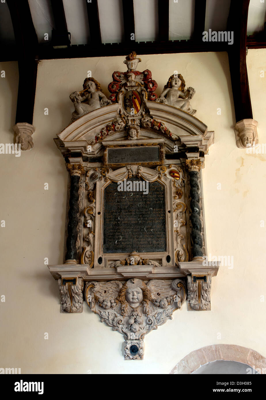 Giles Carter memorial, St. Andrew`s Church, Cold Aston, Gloucestershire ...