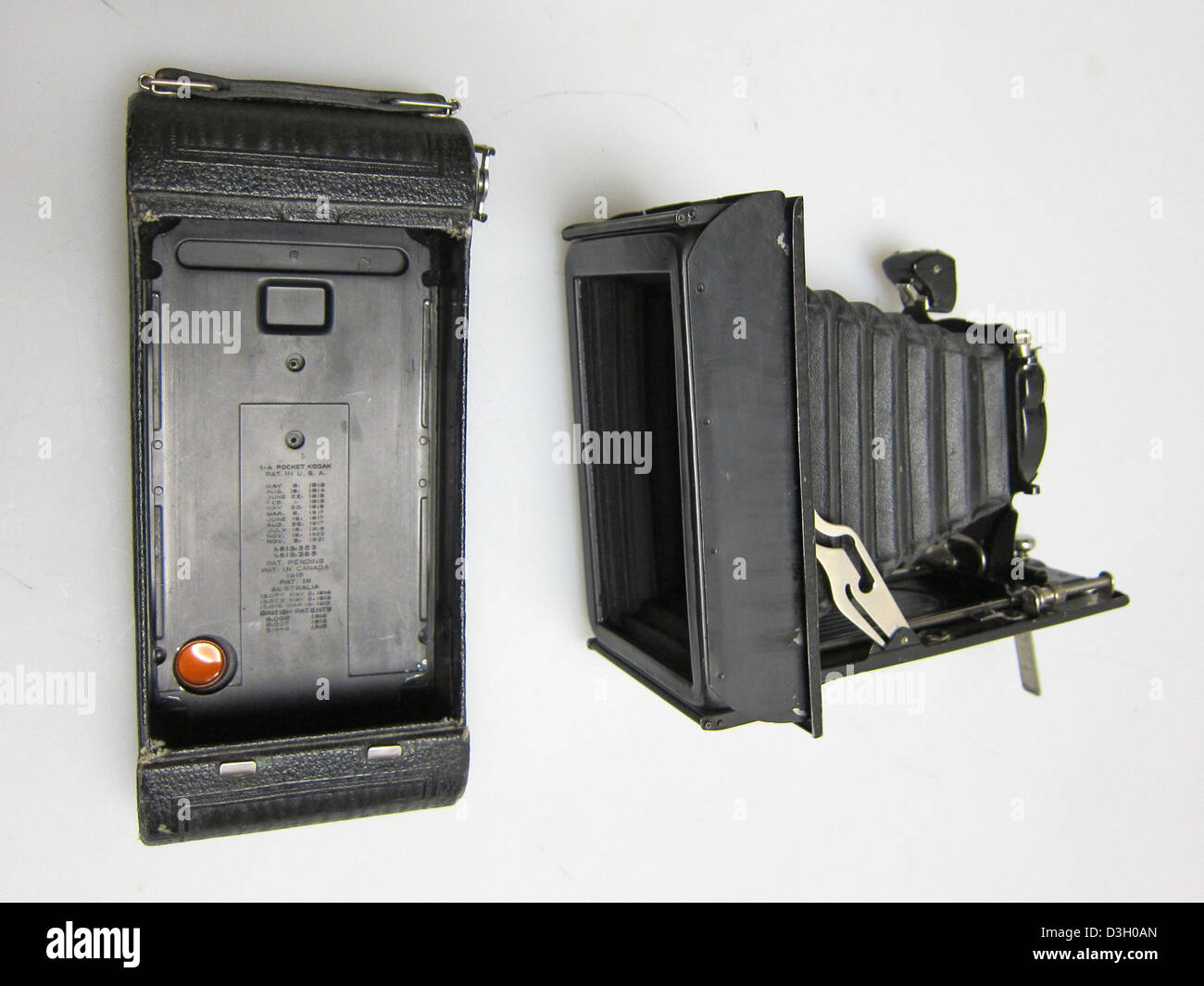 A No. 1A Pocket Kodak folding camera is a historical artifact from the ...