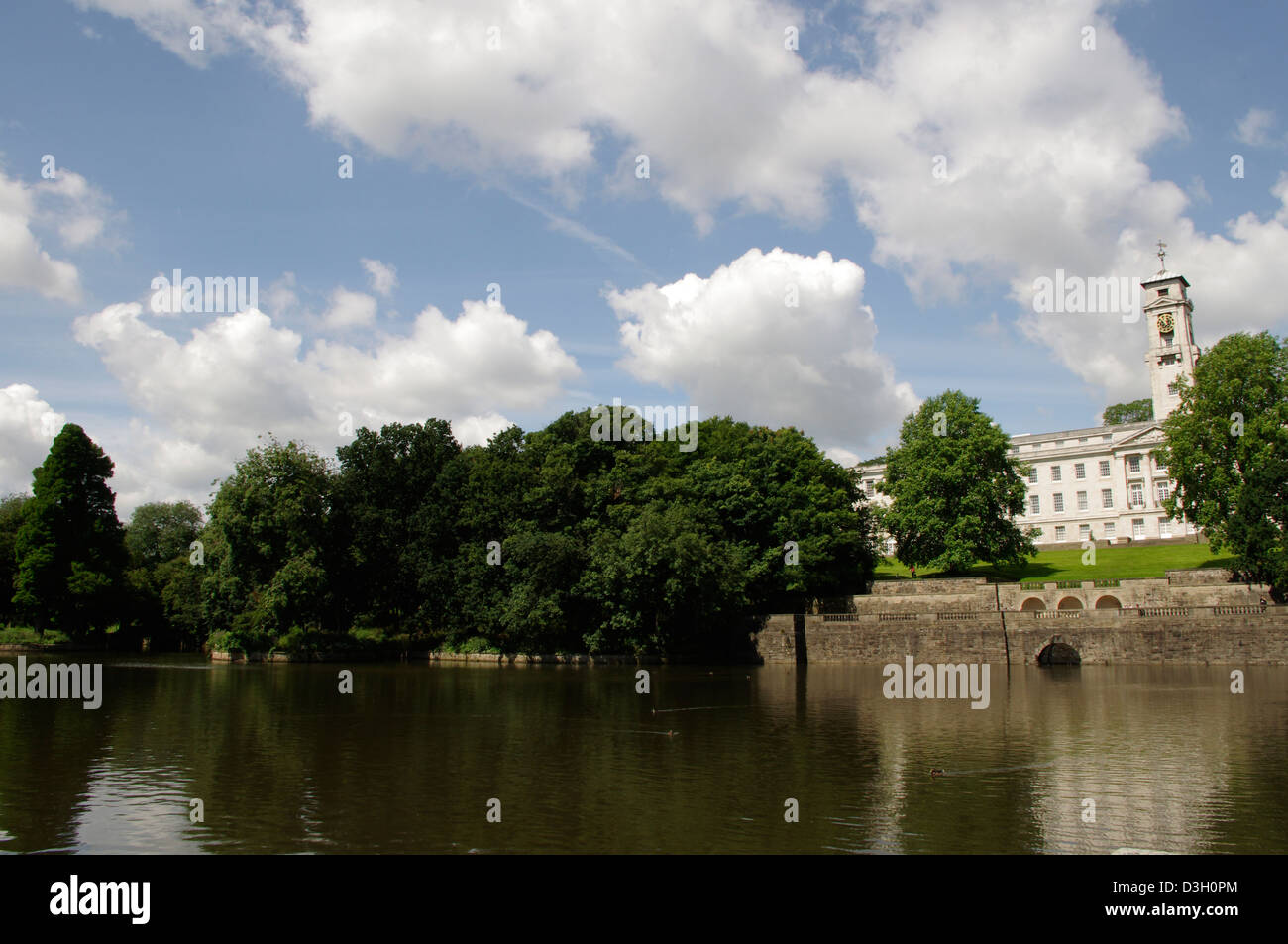 Nottingham University lake Stock Photo - Alamy