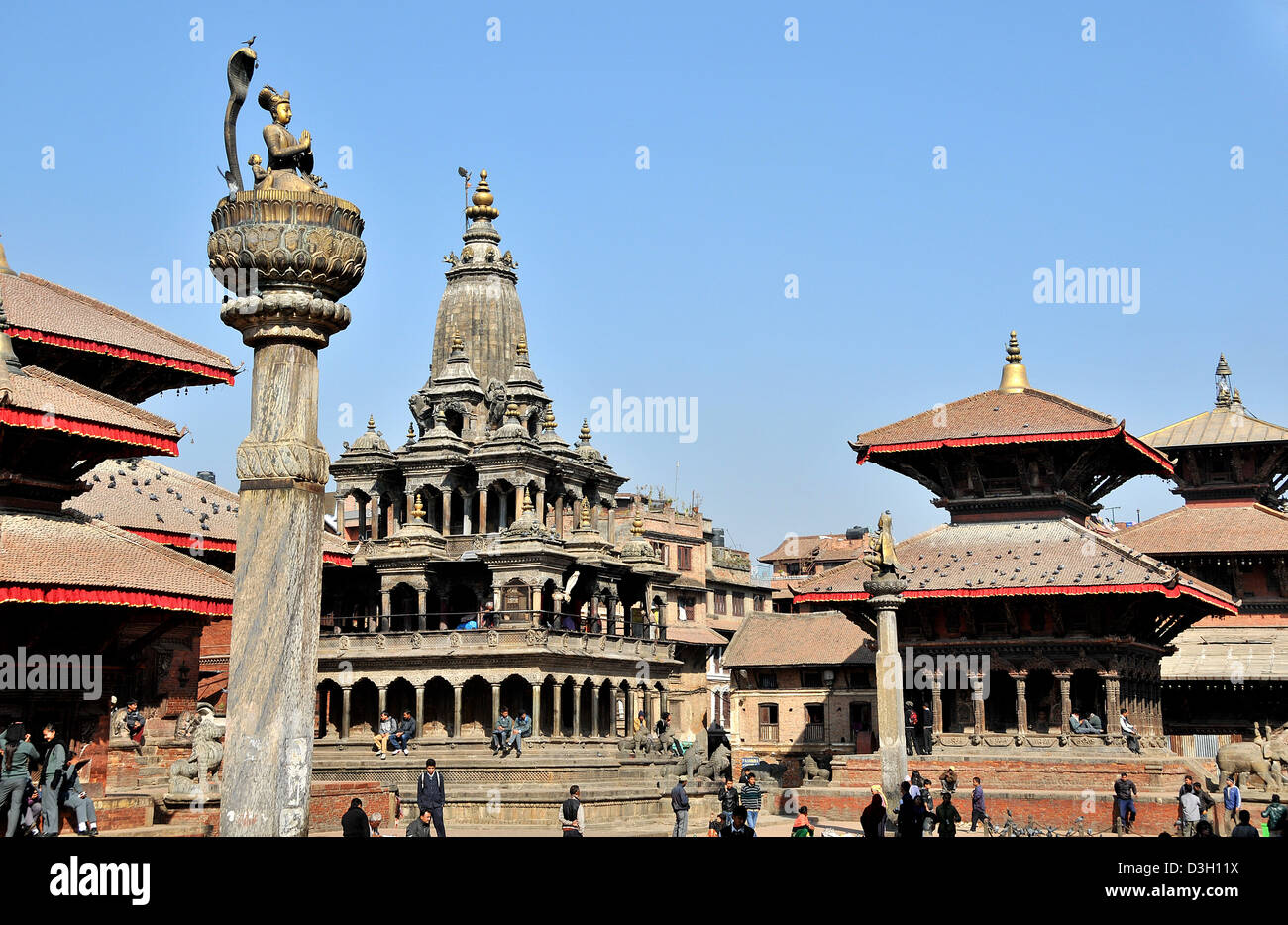 Krishna mandir durbar square hi-res stock photography and images - Alamy