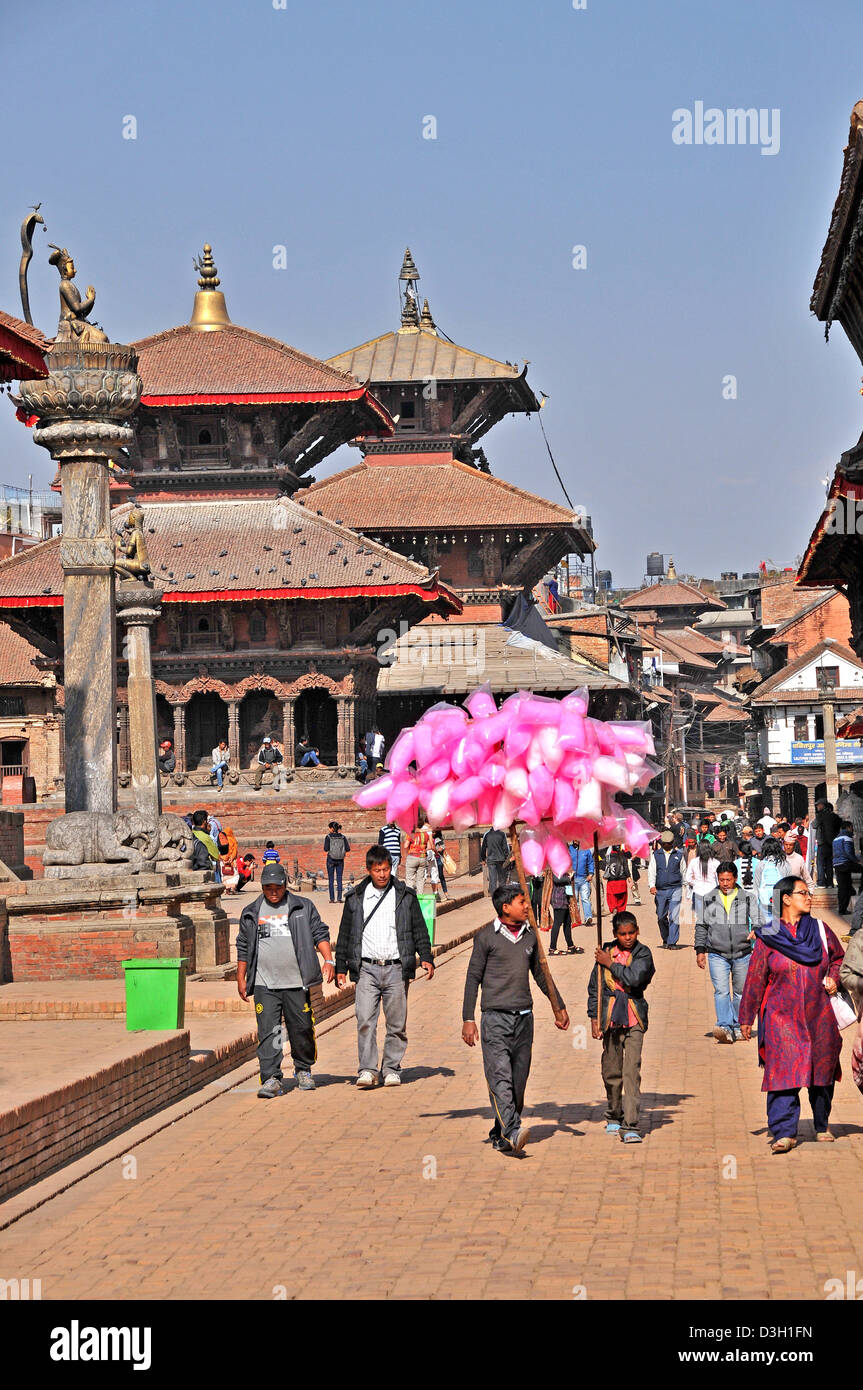street scene Durbar square Patan Nepal Stock Photo - Alamy