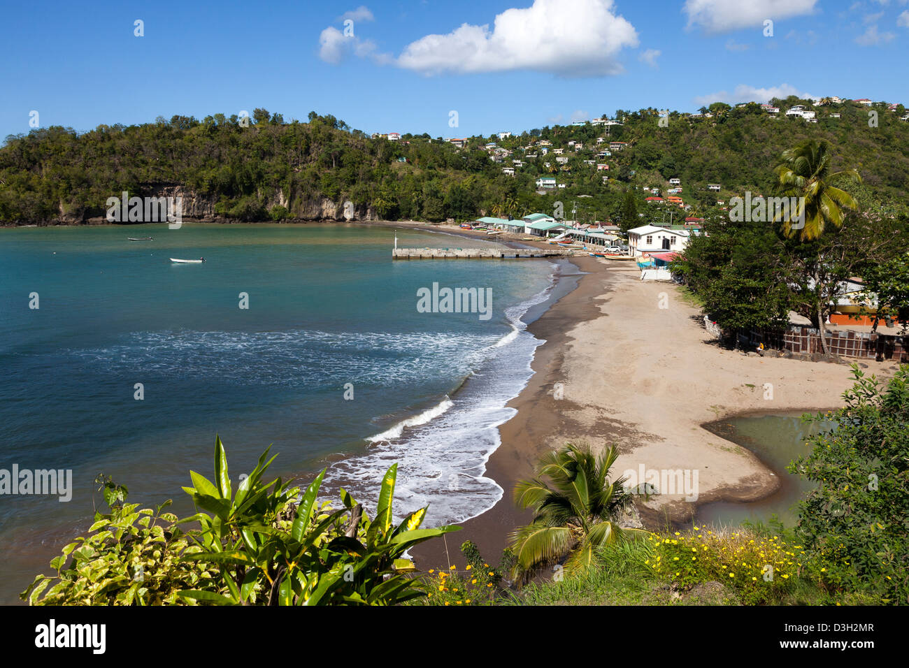 Anse la raye st lucia coastal town hi-res stock photography and images ...