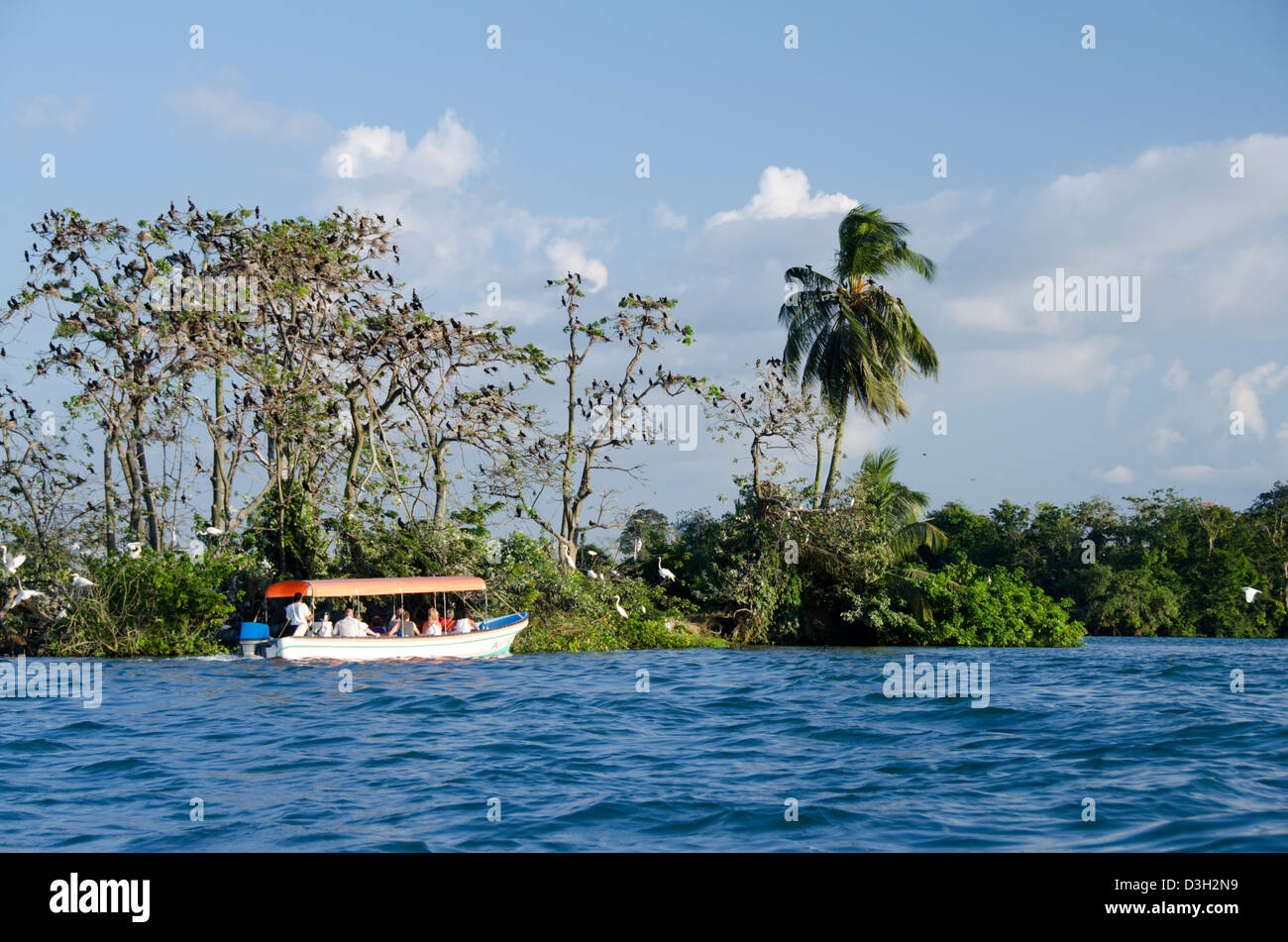 Guatemala, Rio Dulce National Park. Rio Dulce (Sweet River) runs from ...