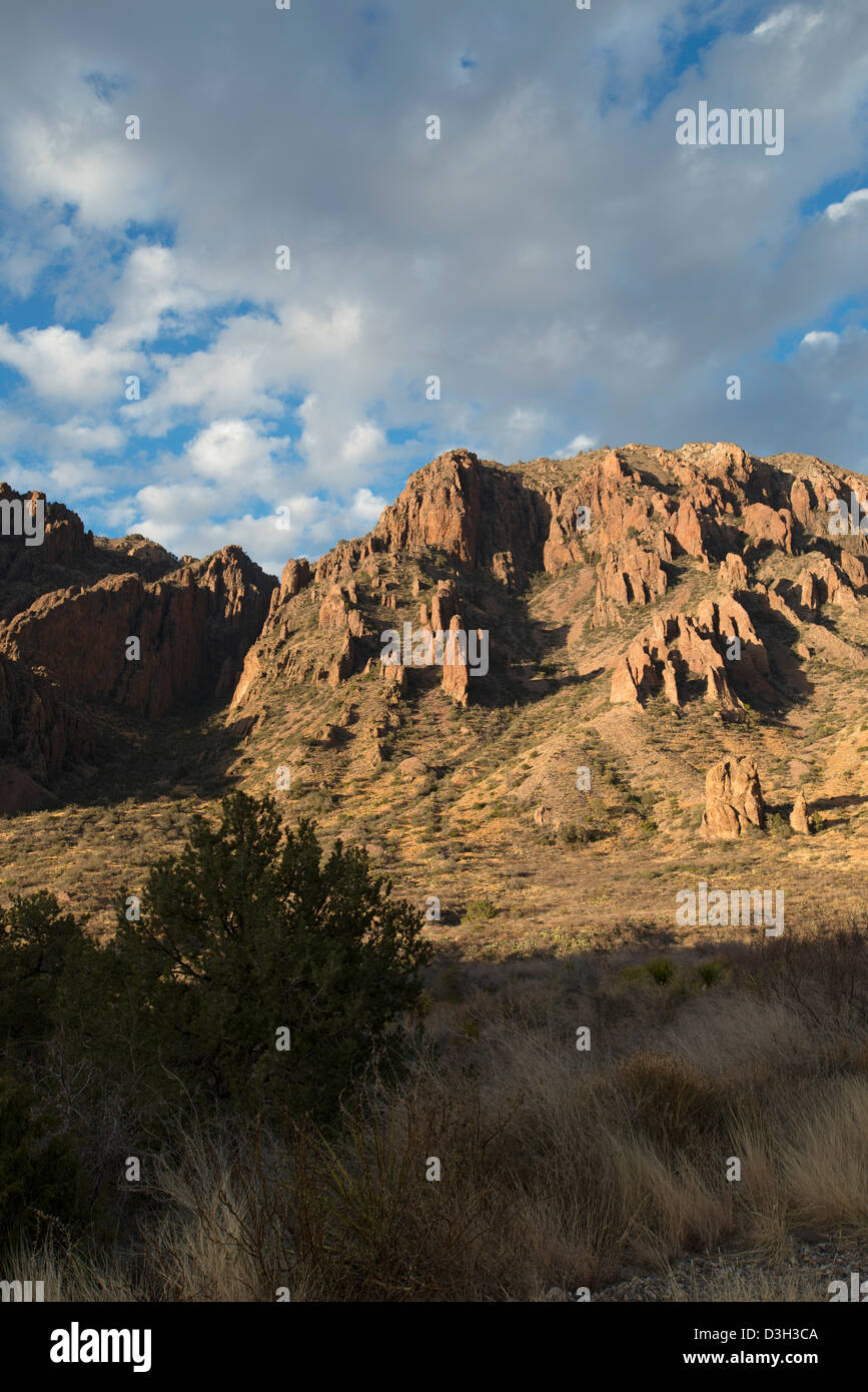 Chisos Basin, Big Bend National Park, Texas, USA, Sunset, Volcano ...