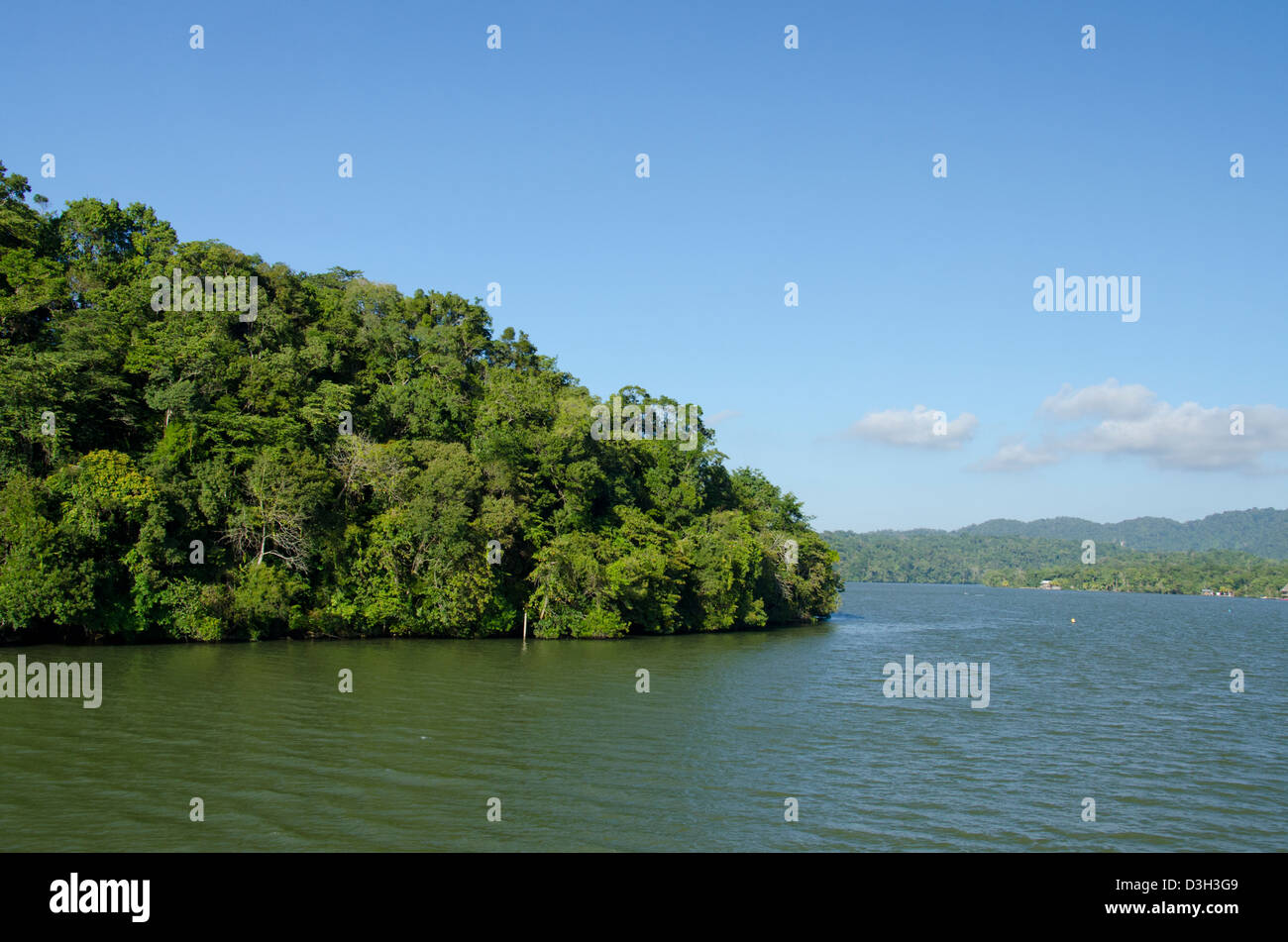 Guatemala, Rio Dulce National Park. Rio Dulce (Sweet River) runs from ...