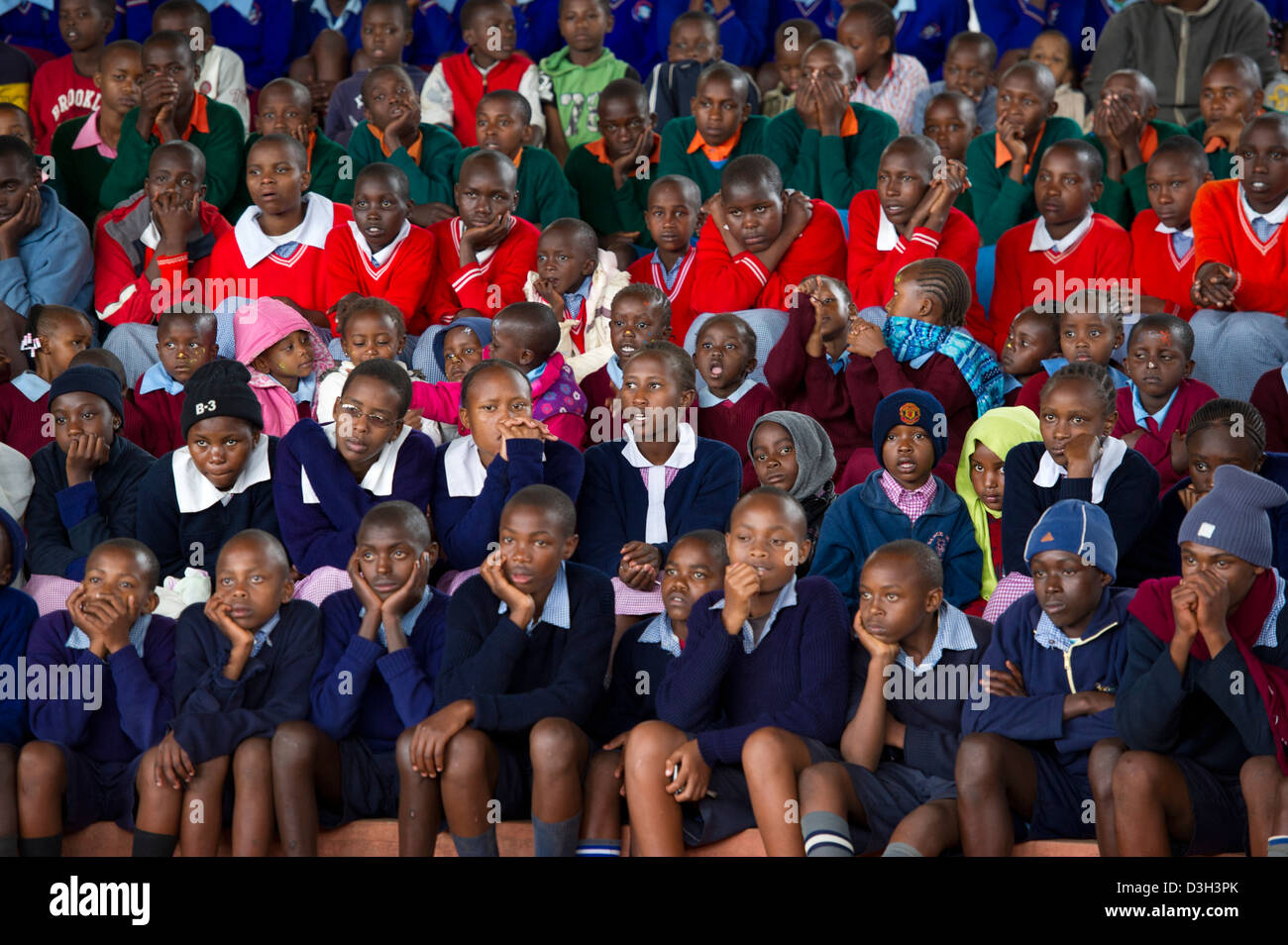 School children watching show bomas hi-res stock photography and images ...