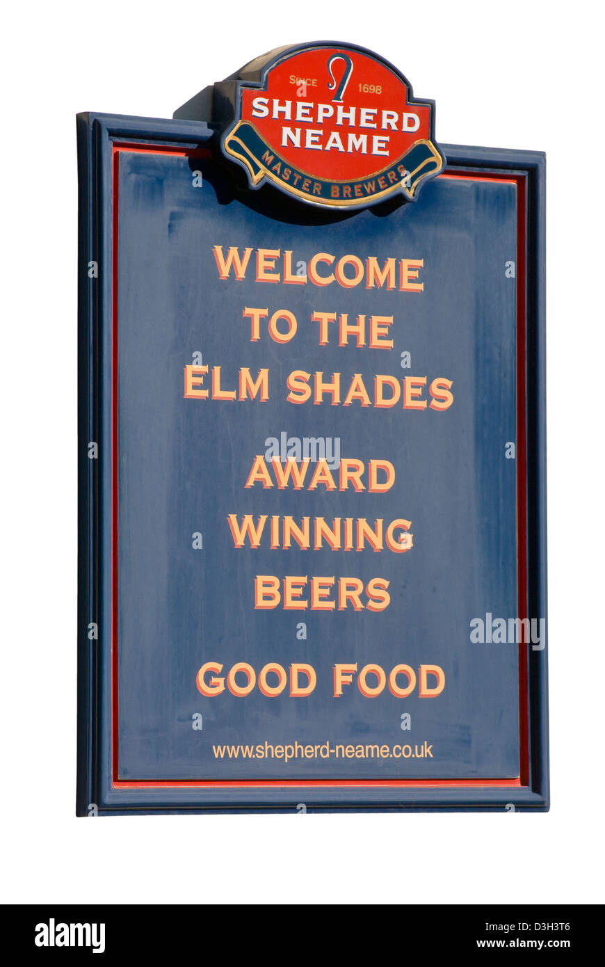 Wall Mounted Shepherd Neame Pub Sign Stock Photo - Alamy