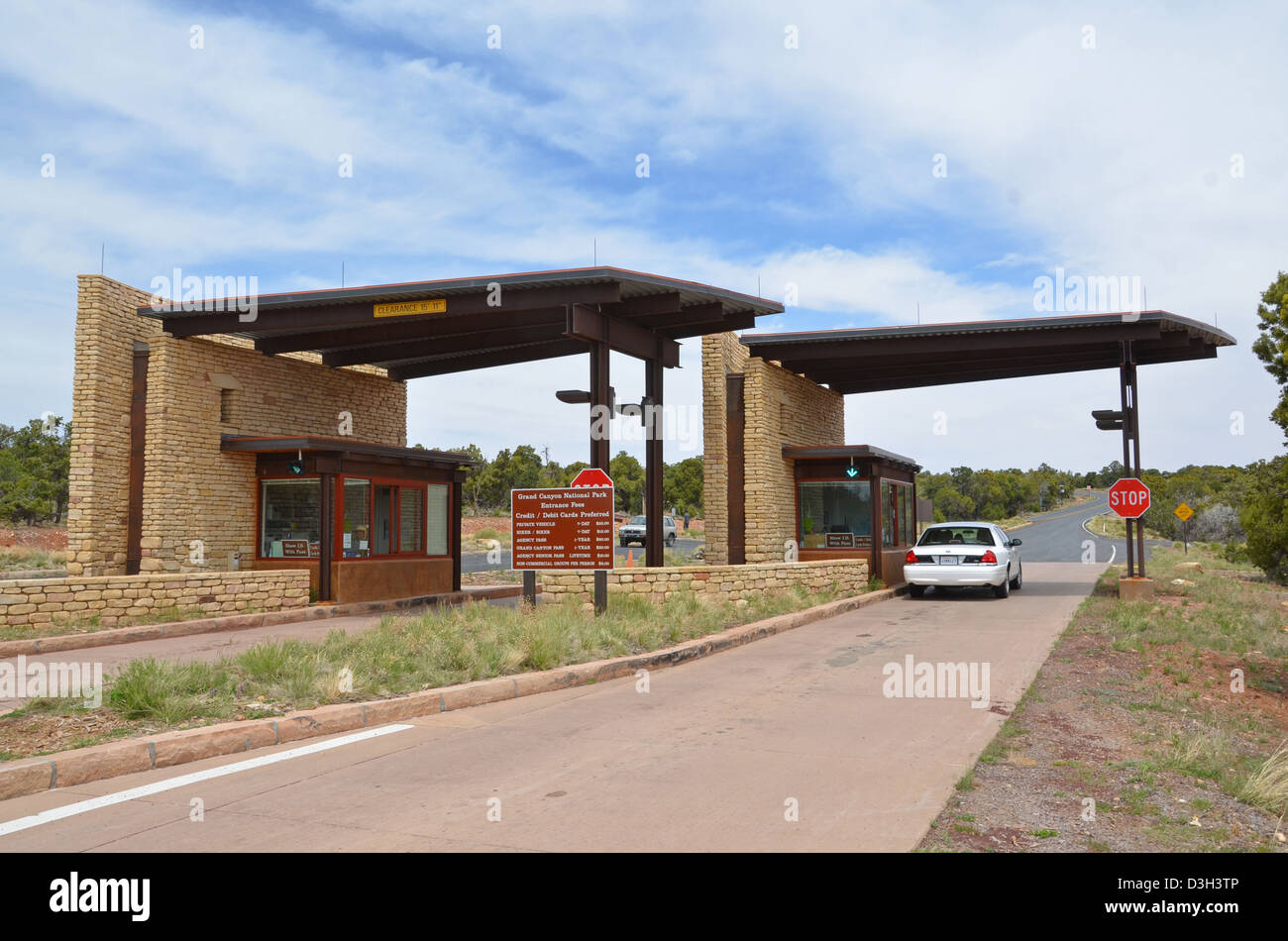 The East Entrance Station of Grand Canyon National Park offers access ...