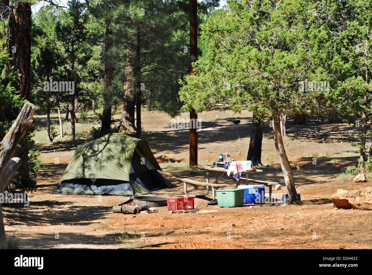 Mather Campground, located on the South Rim of Grand Canyon National ...