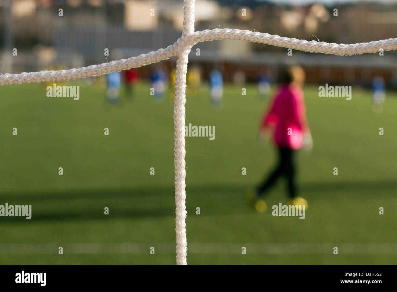 Net soccer field hi-res stock photography and images - Alamy