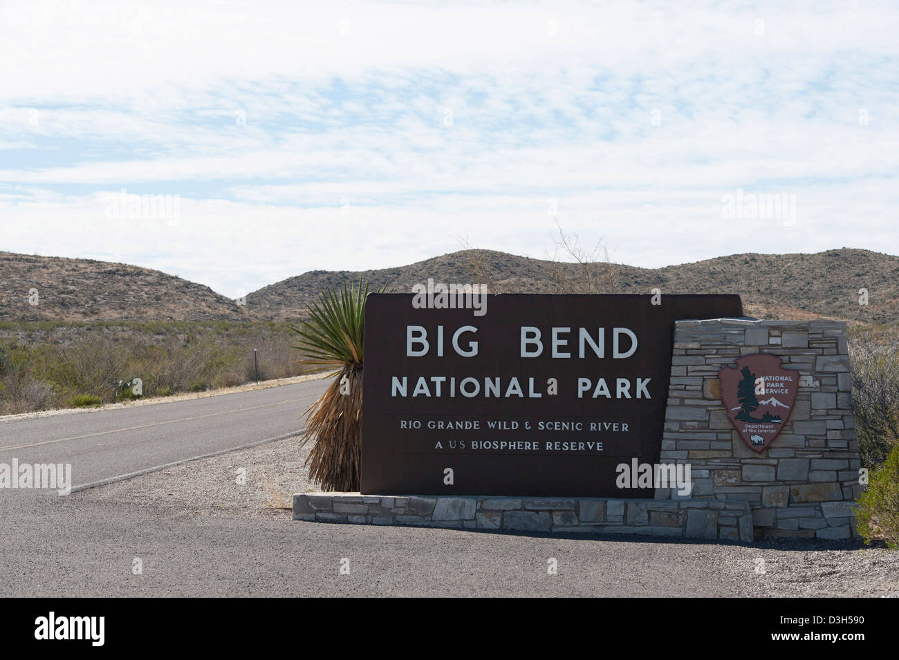 Entrance Sign, Big Bend National Park, Texas, USA, Sign ,Entrance Sign ...