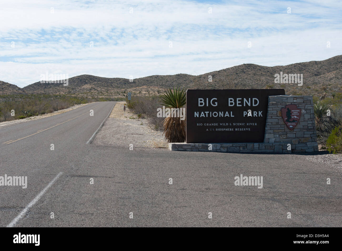 Entrance Sign, Big Bend National Park, Texas, USA, Sign ,Entrance Sign ...