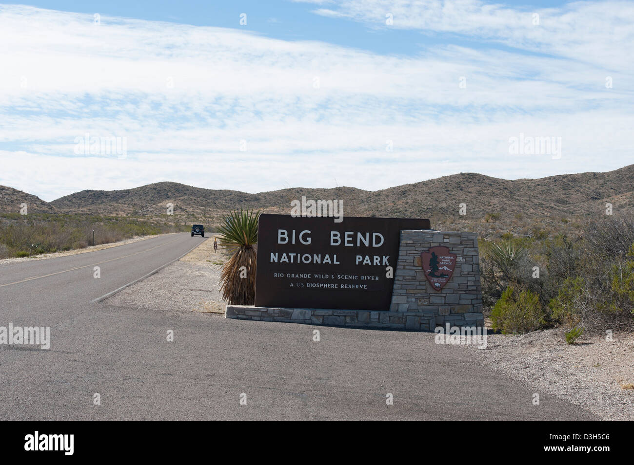 Texas big bend national park entrance sign hi-res stock photography and ...