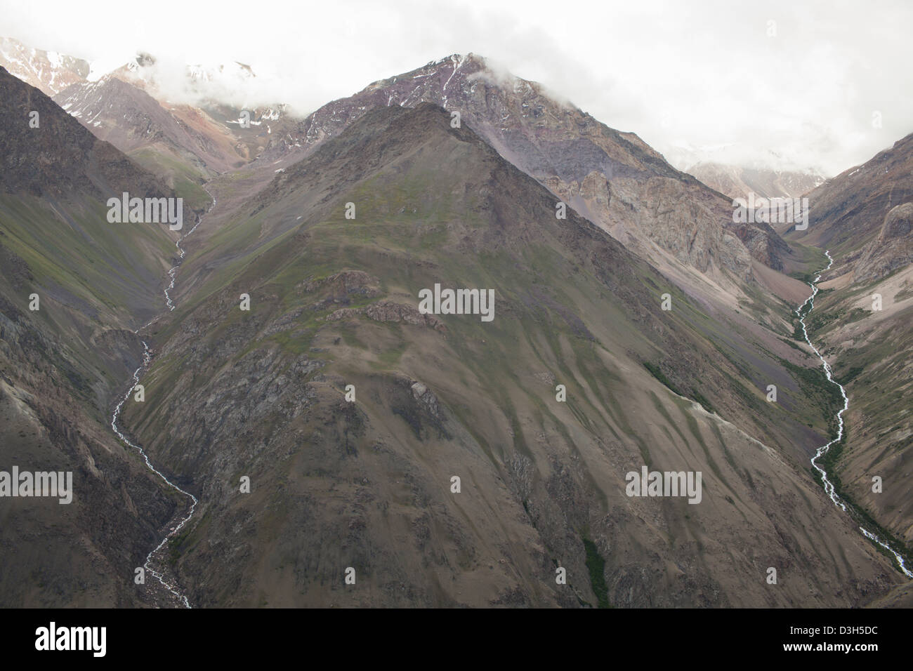 Mountain landscape just beyond Sarhad-e-Broghil in the Wakhan Corridor ...