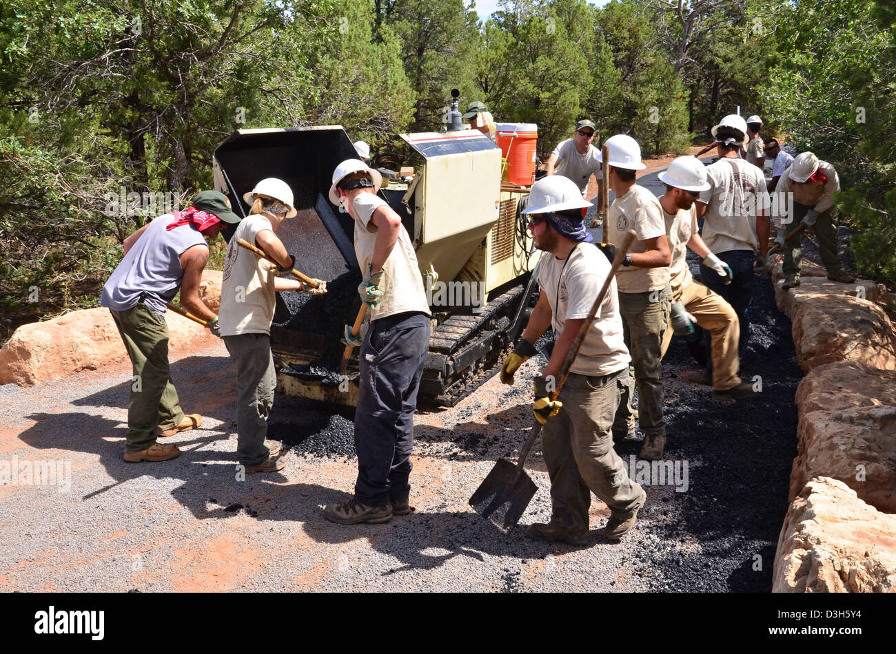 The South Rim Greenway construction project at Grand Canyon National ...