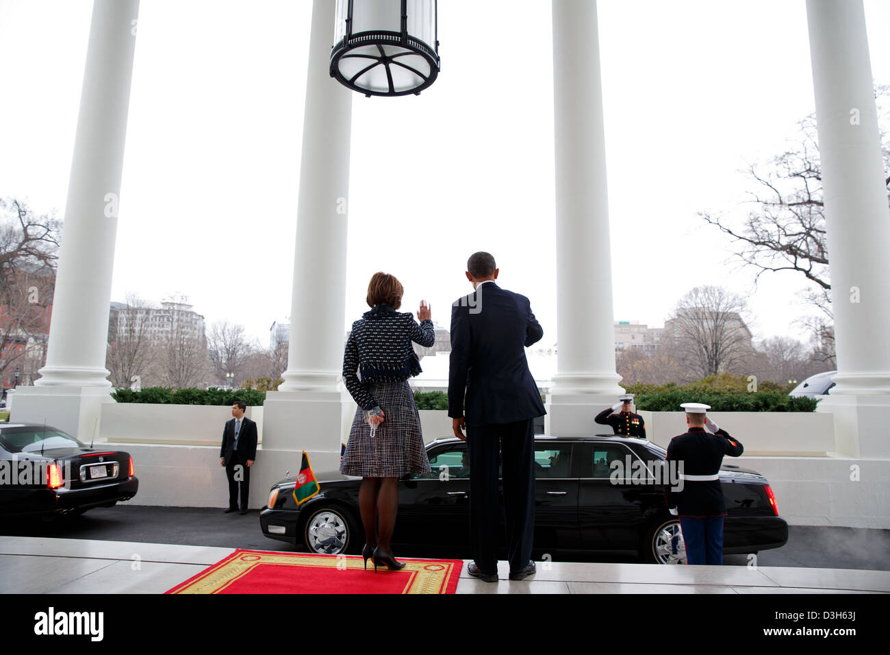 US President Barack Obama and Ambassador Capricia Marshall, Chief of ...