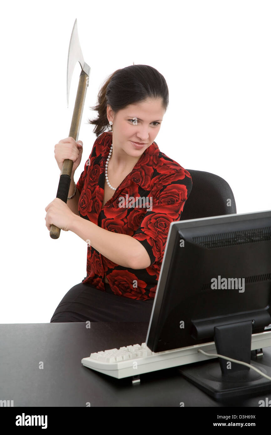 Frustrated computer user hi-res stock photography and images - Alamy