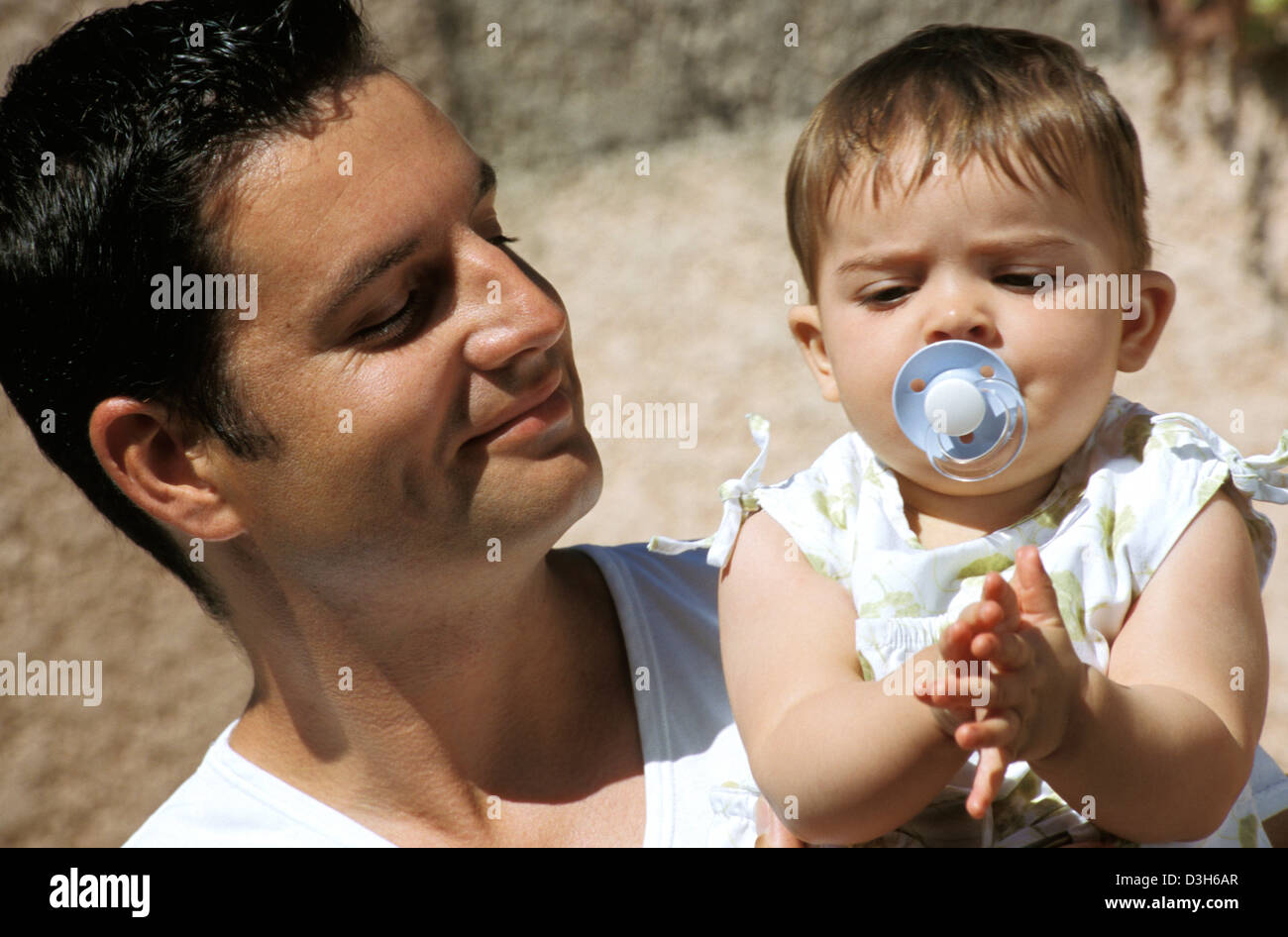 FATHER & INFANT Stock Photo - Alamy