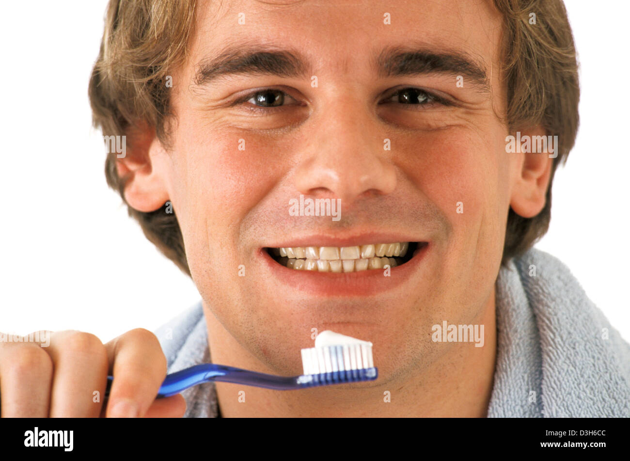 DENTAL HYGIENE, MAN Stock Photo - Alamy