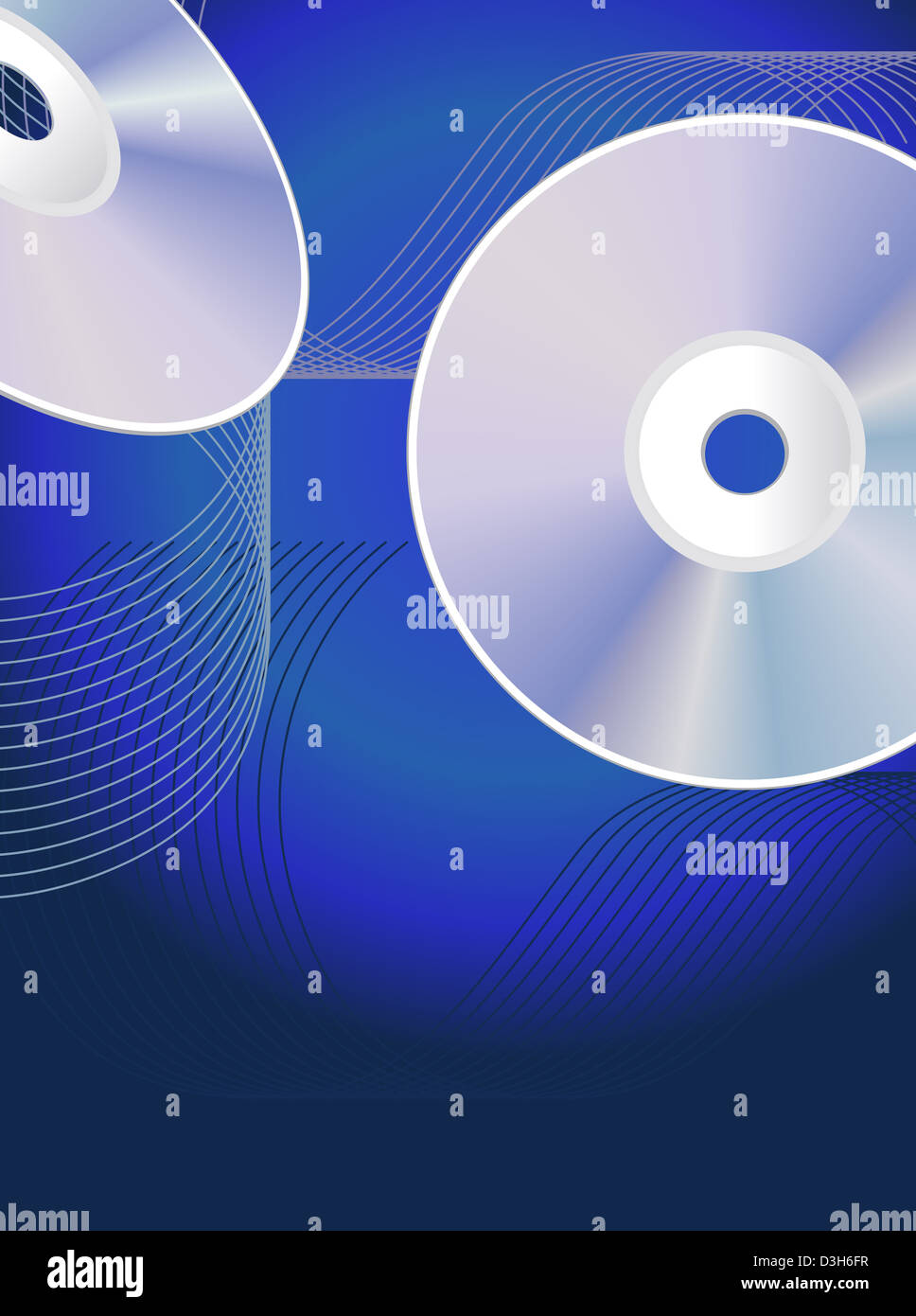Abstract background illustration with CDs Stock Photo - Alamy