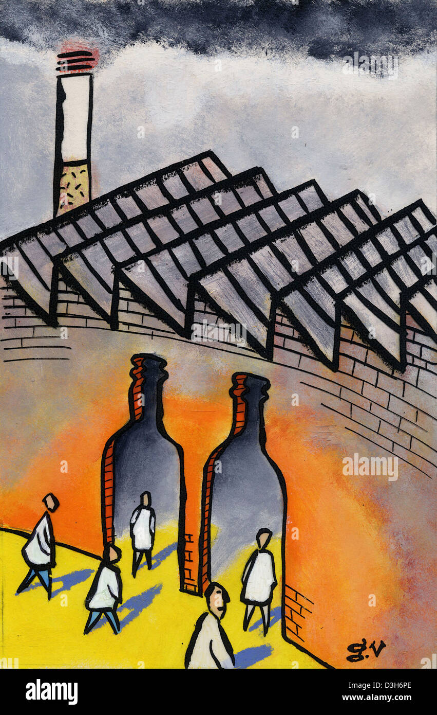 ALCOHOLIC BEVERAGE, DRAWING Stock Photo - Alamy