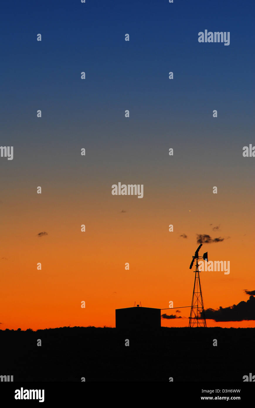 Windmill at sunset, Navajo Nation, Arizona Stock Photo - Alamy