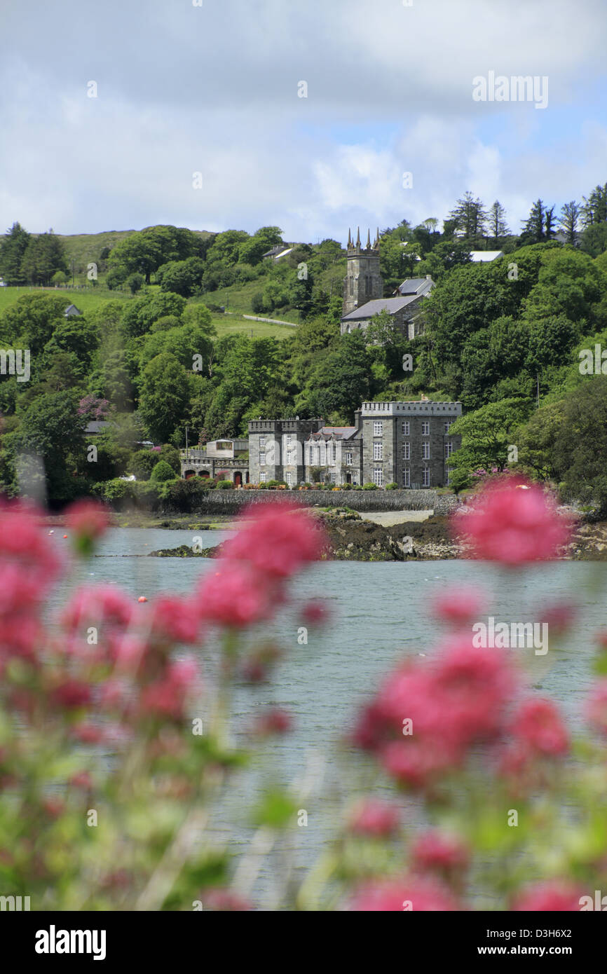 The small coastal village of Castletownshend, County Cork, Republic of ...
