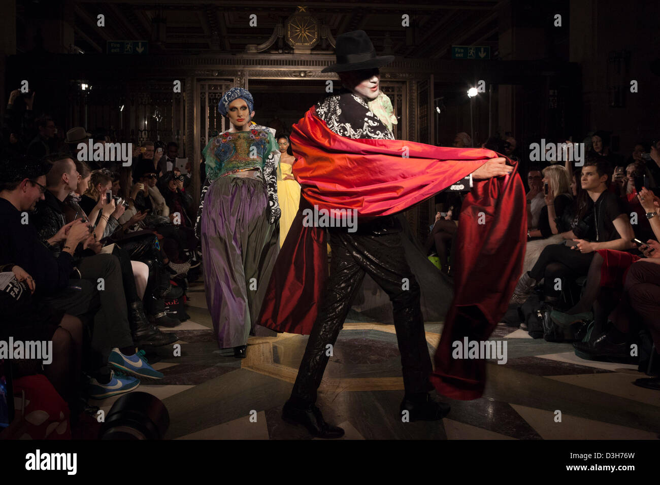 Tuesday, 19 February 2013, London, UK. Ziad Ghanem catwalk show at ...